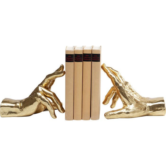 Gold Bookend Hands Set – Objekt